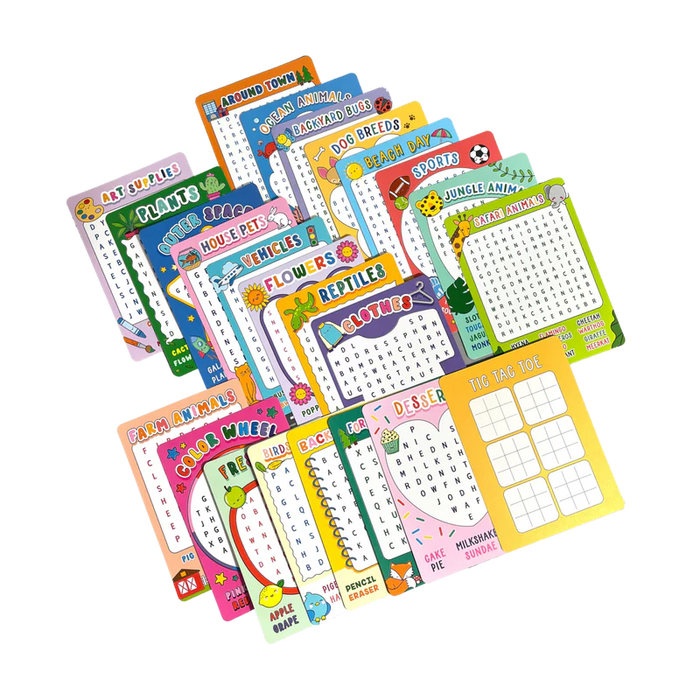 Word Search Activity Cards JKA Toys Word Search Activity Cards JKA Toys