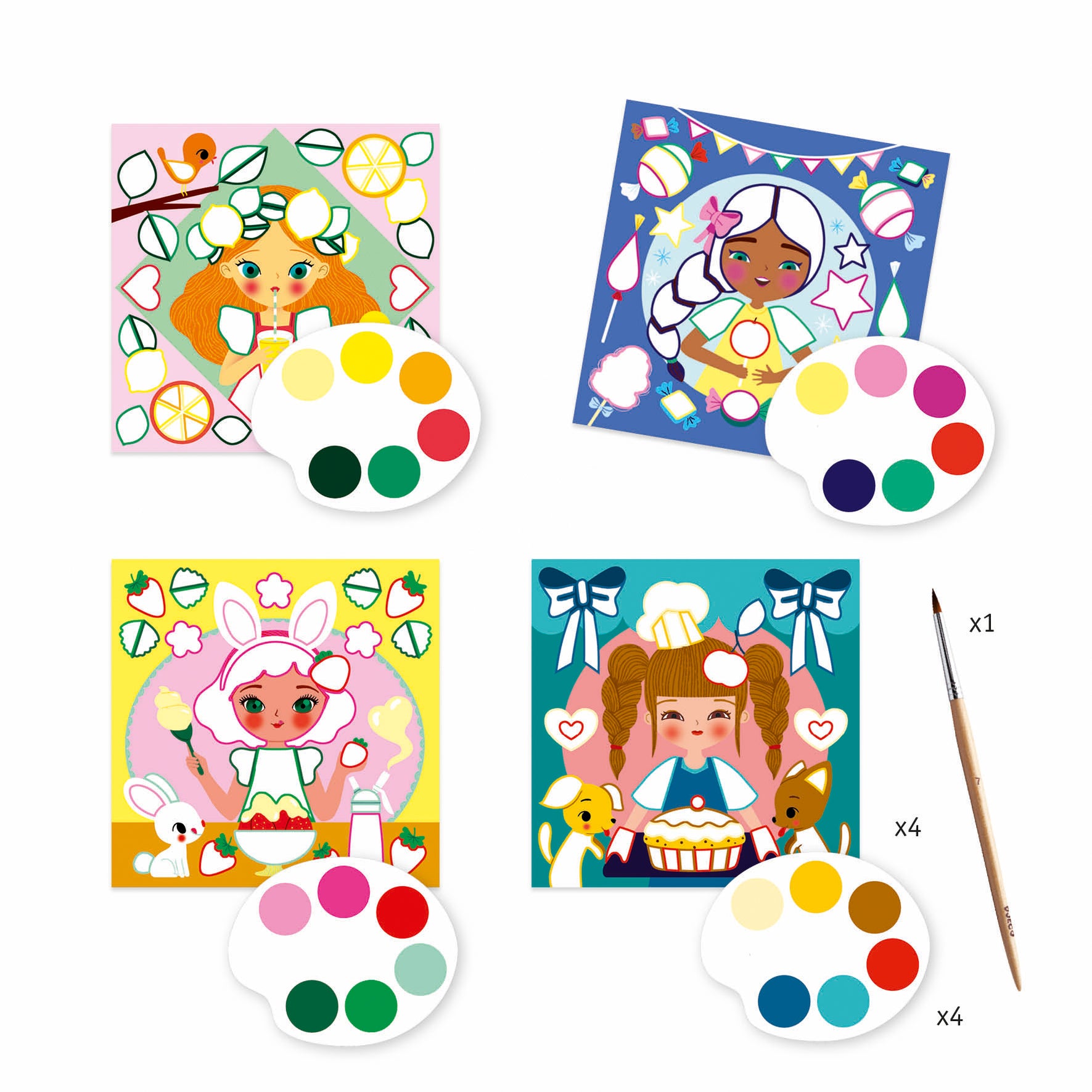Snack Time Cards To Paint — JKA Toys